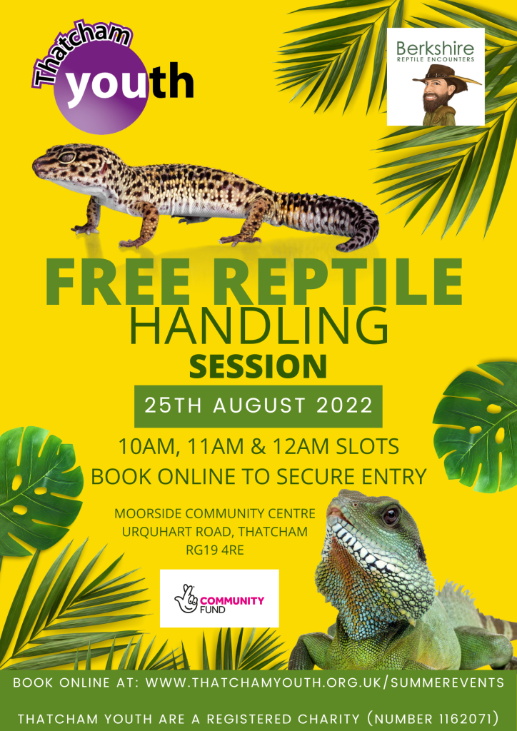 Free Summer Reptile Handling - Thatcham Youth