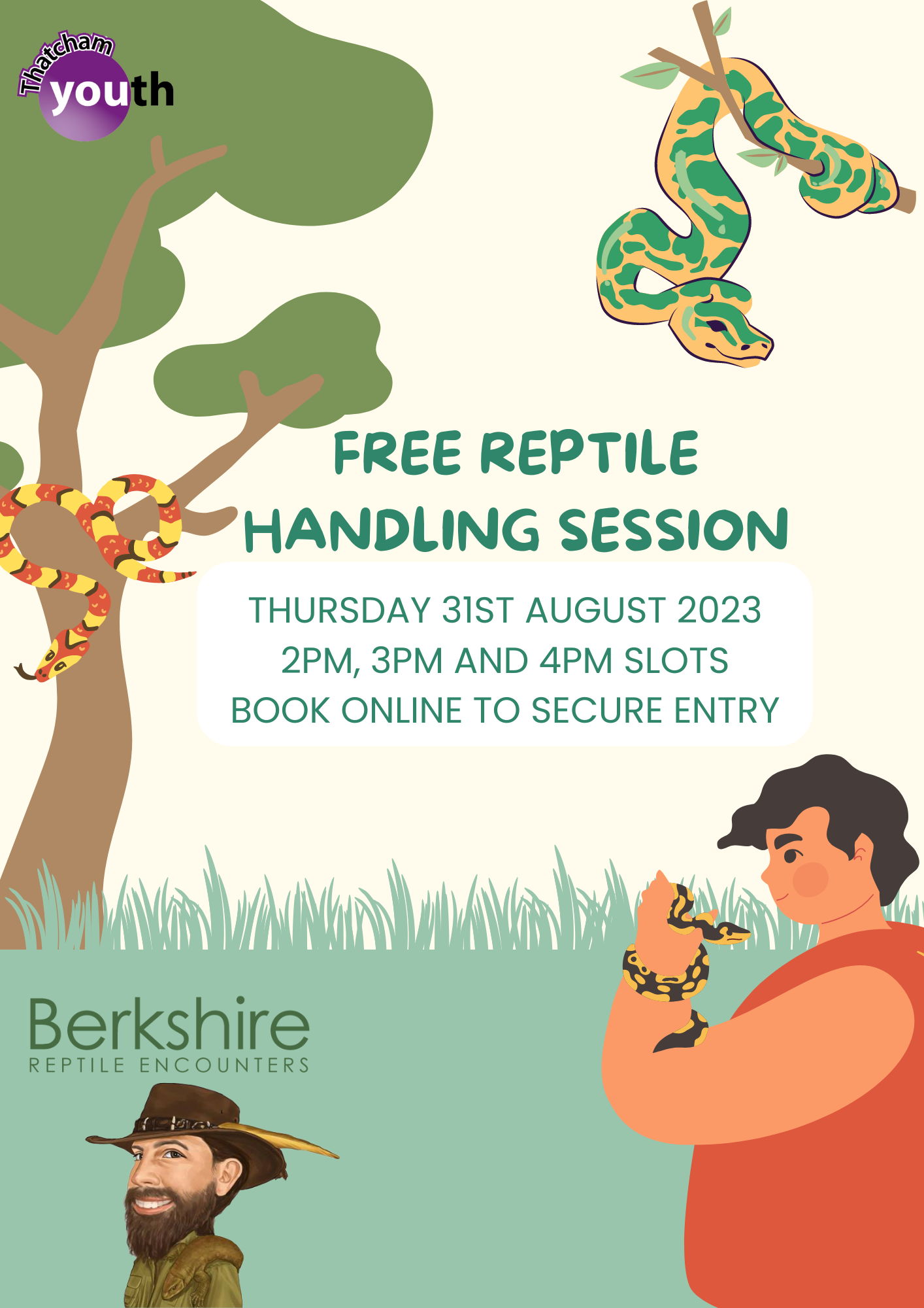 Free Summer Reptile Handling - Thatcham Youth